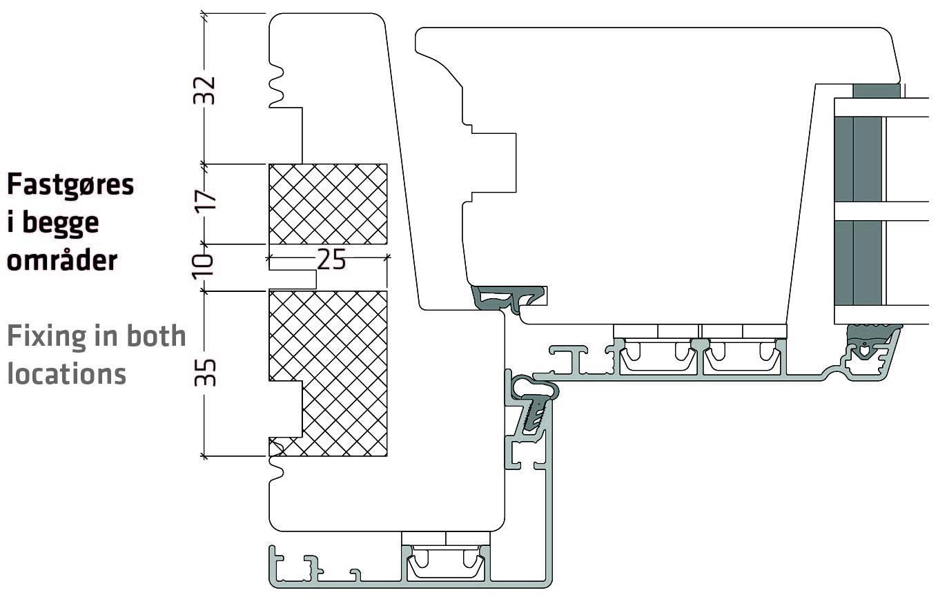 Idealcombi Frame IC Inward opening entrance door